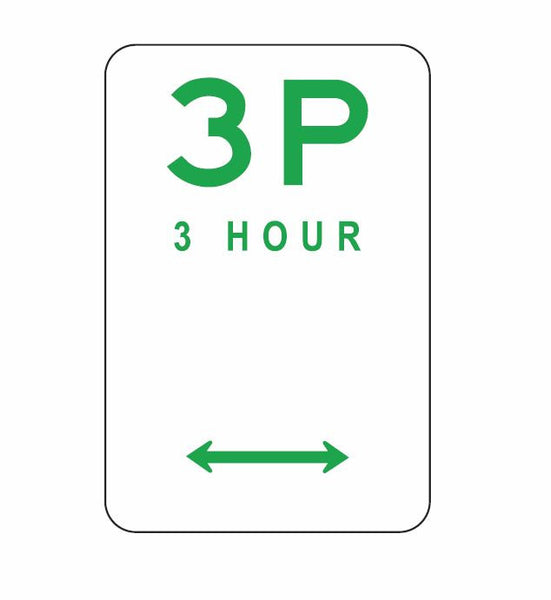 ACT ONLY Parking Series - 3 Hours Parking ACTR5-3 300 x 450 Road Sign ...