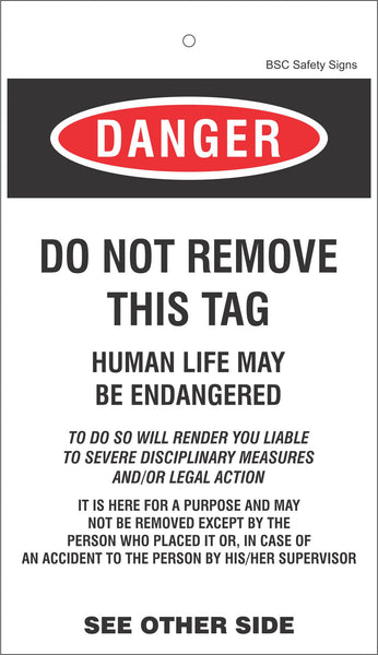 [Bulk Pack of 25] DO NOT OPERATE Lockout Tag - Safety Signs - Safety ...