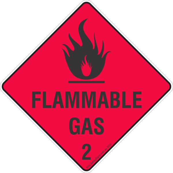 Flammable Gas 2 Safety Signs, Stickers & Placards – BSC Safety Signs ...