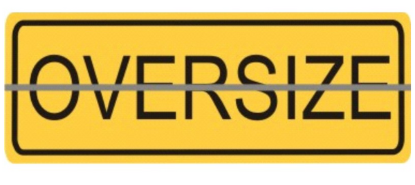 Oversize Sign 1200 x 450 Horizontal Hinge – BSC Safety Signs Australia