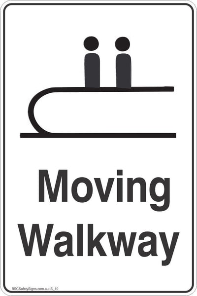 Information Moving Walkway Safe Workplace - Stickers - Safety Signage ...