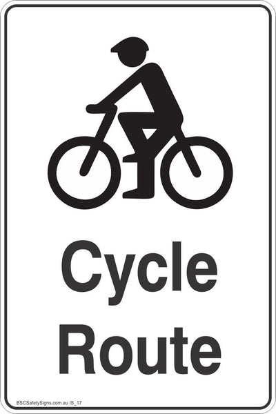 Information Cycle Route Safe Workplace - Stickers - Safety Signage ...