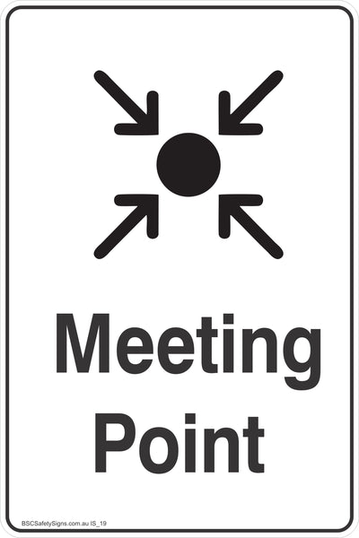 Information Meeting Point Safe Workplace - Stickers - Safety Signage ...