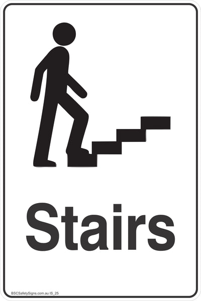 Information Stairs Safe Workplace - Stickers - Safety Signage - BSC ...