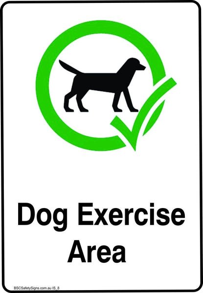 Information Dog Exercise Area Safe Workplace - Stickers - Safety ...