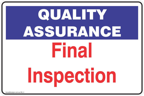Quality Assurance Final Inspection QA Quality Assurance - Stickers ...