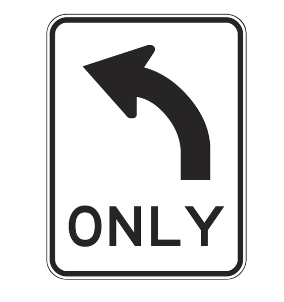 ALL TRAFFIC (Left/Right - symbolic) ONLY R2-14 – BSC Safety Signs Australia