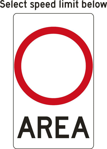 SPEED LIMIT (symbolic) 40 AREA R10-A Sign – BSC Safety Signs Australia
