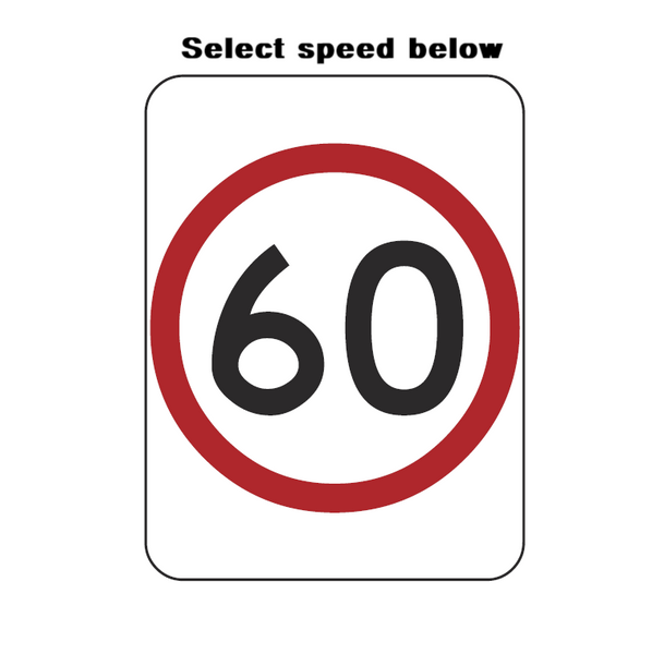 SPEED LIMIT (symbolic) R4-1 – BSC Safety Signs Australia