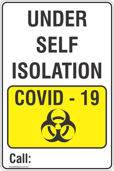 Under self isolation due to COVID-19 Coronavirus please call [write ...