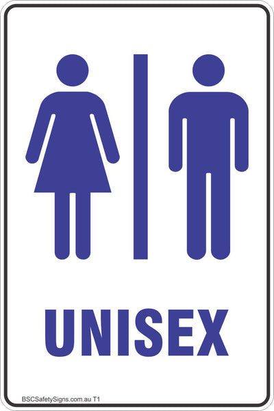 Unisex Toilet Signs & Stickers - Toilet Signs & Stickers – BSC Safety ...