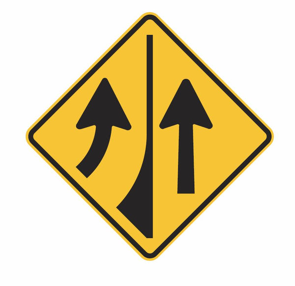 Added Lane (Symbolic) W5-35 Road Sign – BSC Safety Signs Australia