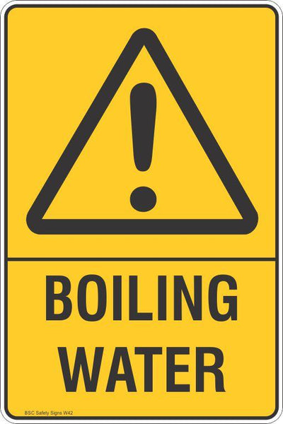 Warning Boiling Water Safety Signs and Stickers Warning Safety Signs ...
