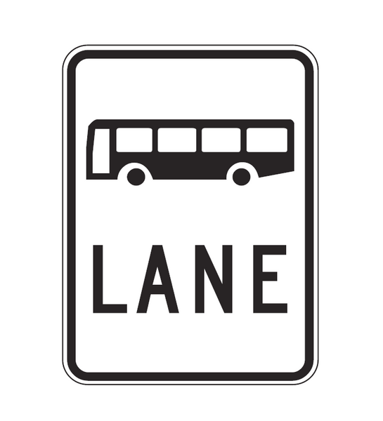 BUS (symbol) LANE R7-1-1 Road Sign – BSC Safety Signs Australia